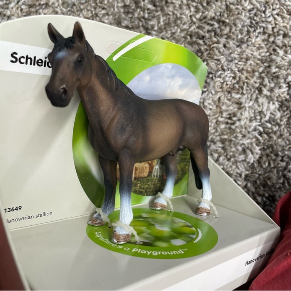 schleich | Toys | Schleich Hanoverian Stallion Horse Figure | Poshmark